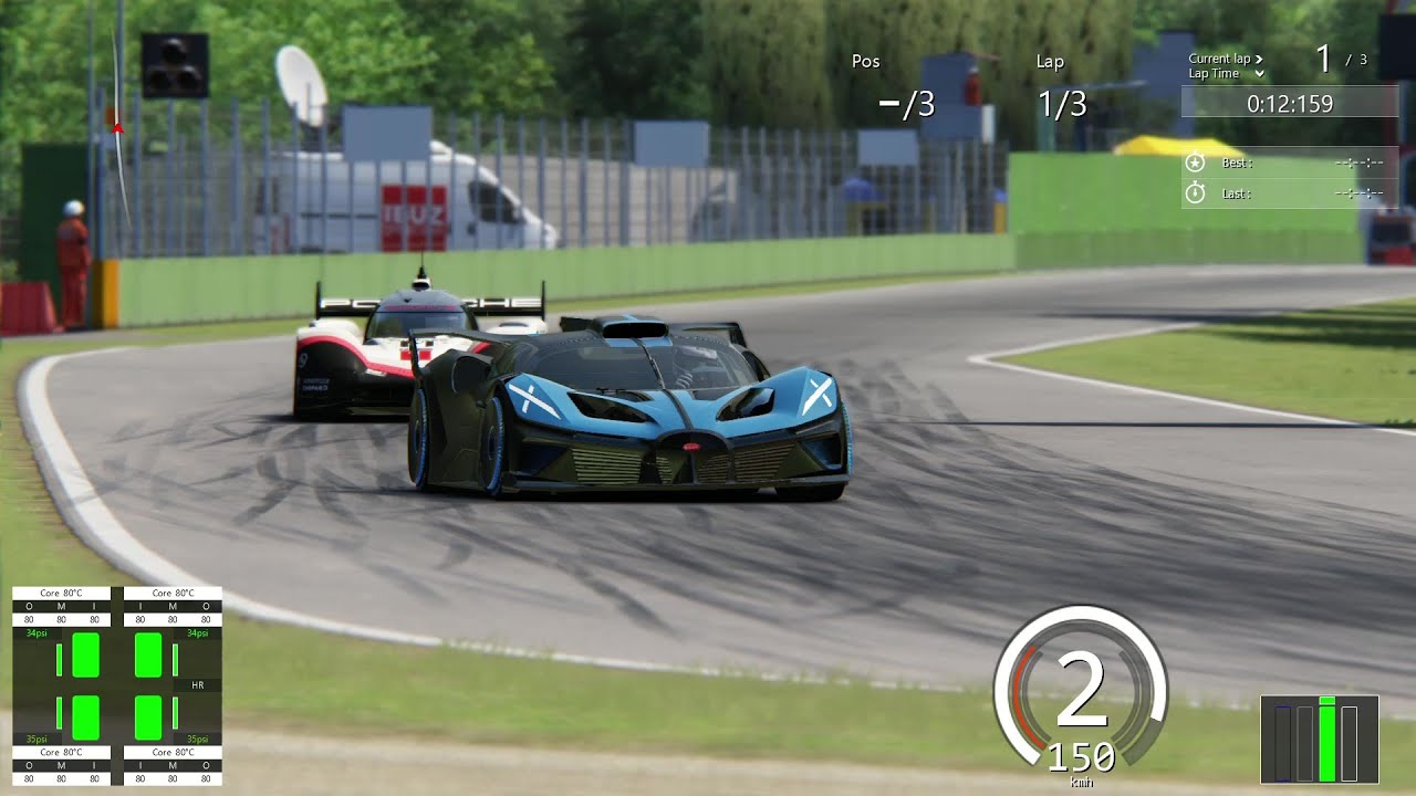 Bugatti Bolide VS Porsche 919 Hybrid EVO at Imola - YouTube