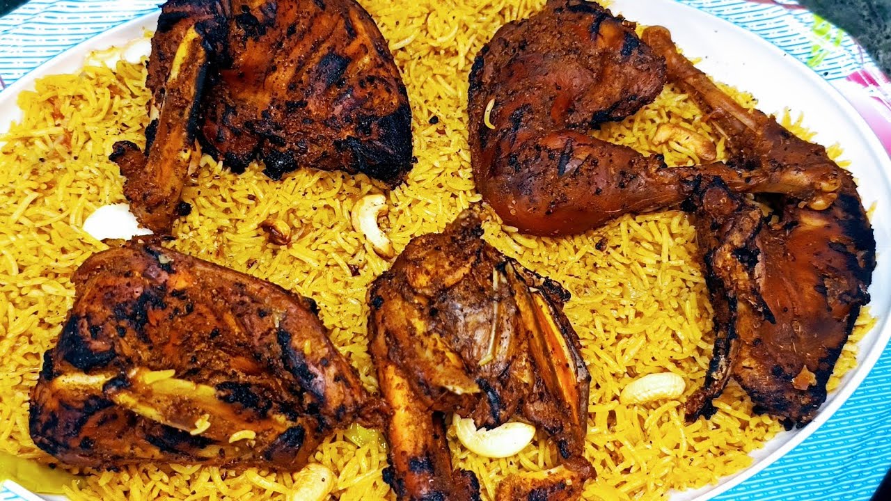 Chicken Mandi biryani recipe, ️ without oven without fry/grill chicken ...