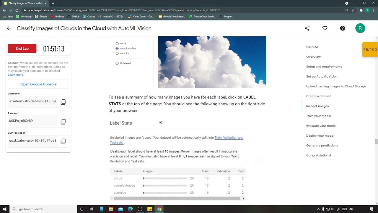 Classify Images of Clouds in the Cloud with AutoML Vision | Qwiklabs [GSP223] - YouTube