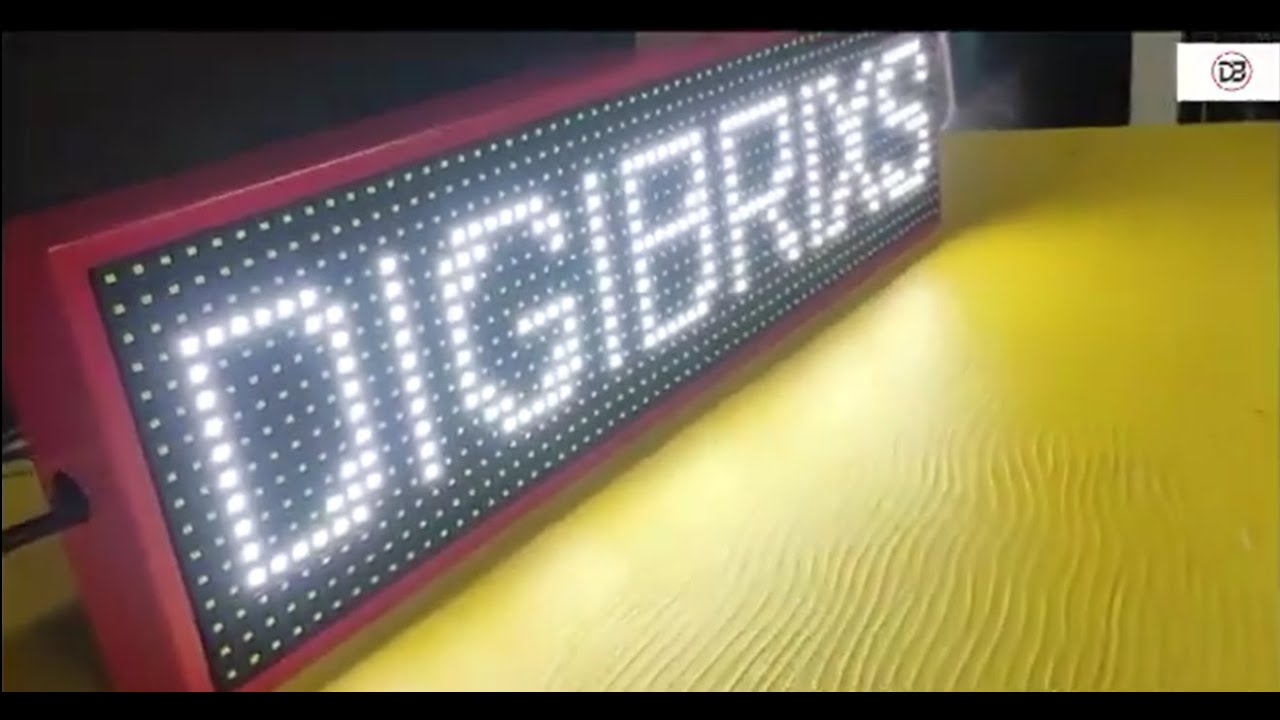 P10 SMD Scrolling LED Displays in White - 2*0.5 Size!" - YouTube