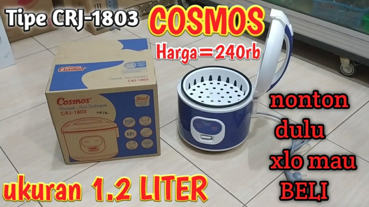 Rice cooker/Magic com COSMOS tipe CRJ-1803 UKURAN 1,2 liter rekomendasi ...
