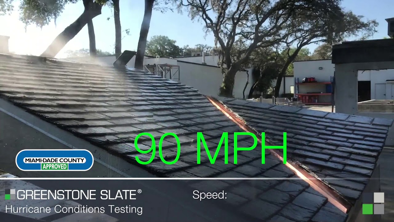Greenstone Slate Wind Tolerance - YouTube