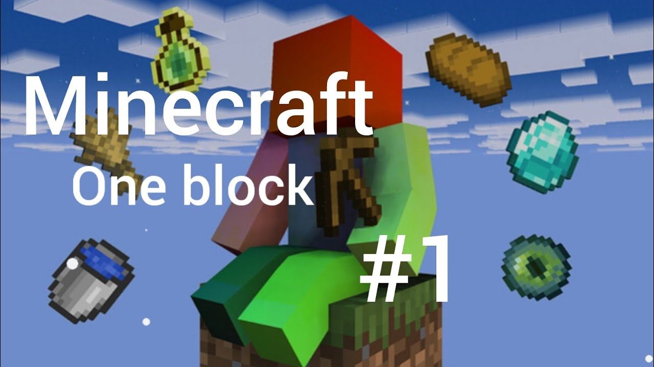minecraft one block ( part 1) ||@Ejan-w2376 @SHADOWST4IKER || - YouTube