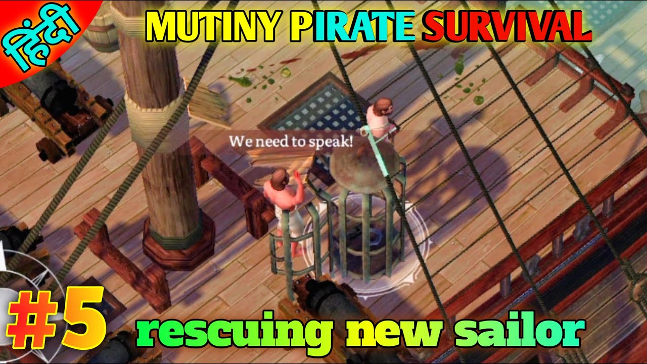 Mutiny pirate survival rescuing new sailor || mutiny pirate survival ...