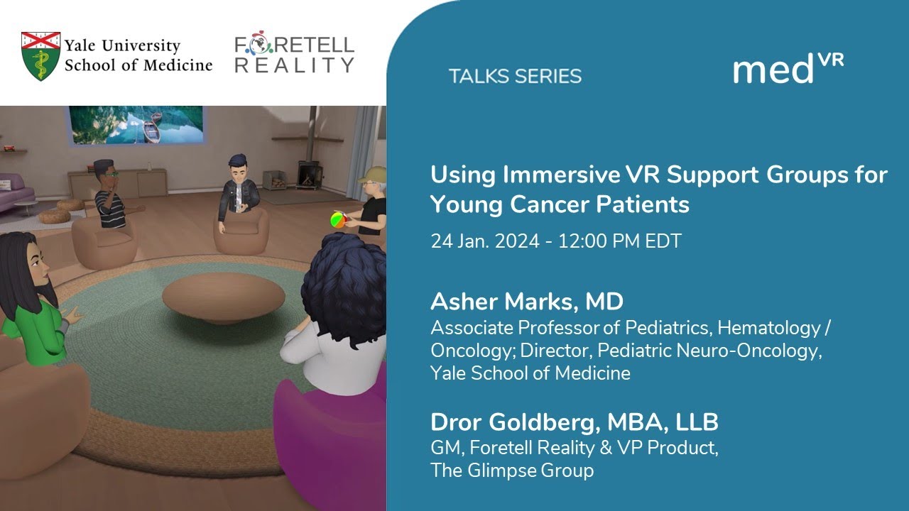 Using Immersive VR Support Groups for Young Cancer Patients - YouTube