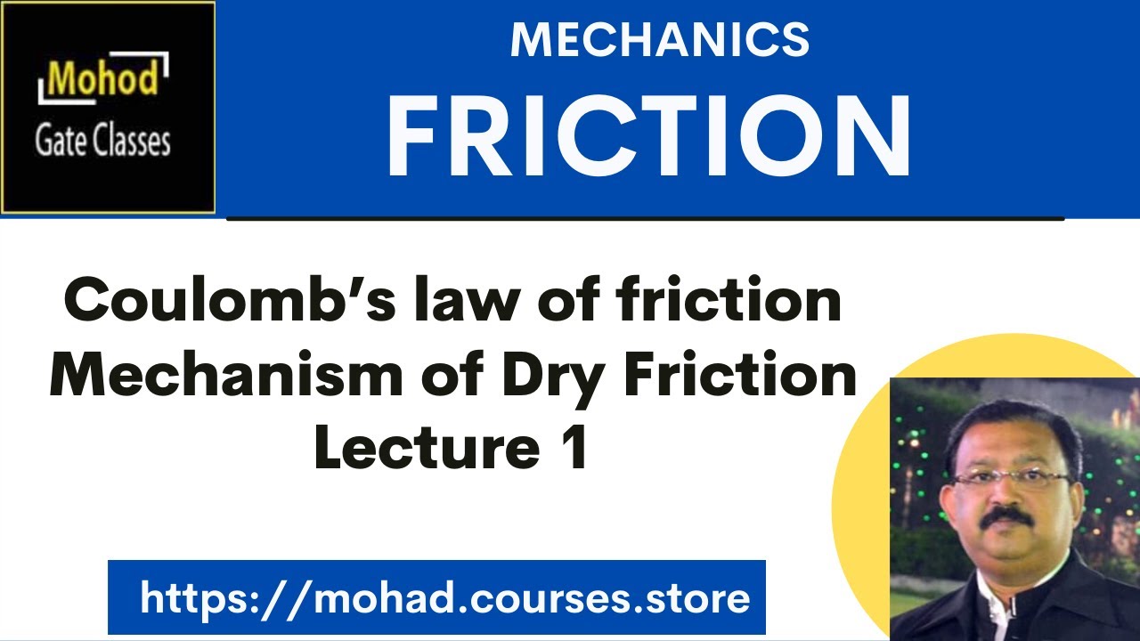 01 Mechanics| FRICTION | Coulomb’s law of friction | Types of Friction ...