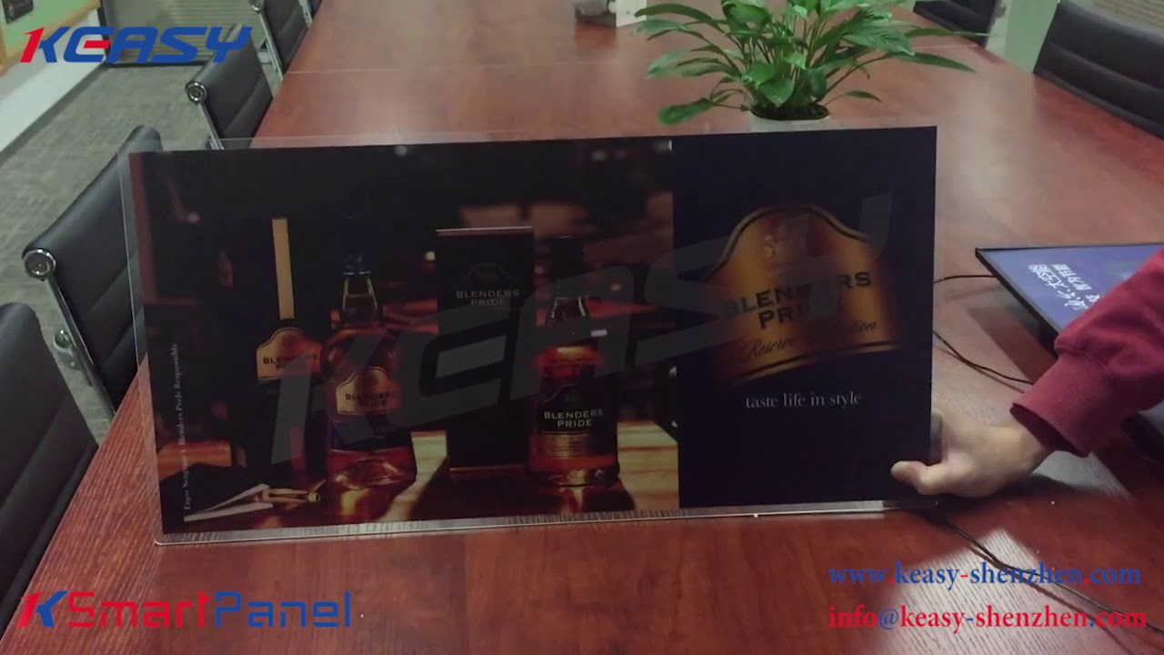 Smart panel // futuristic 3D digital advertising/wechat ...