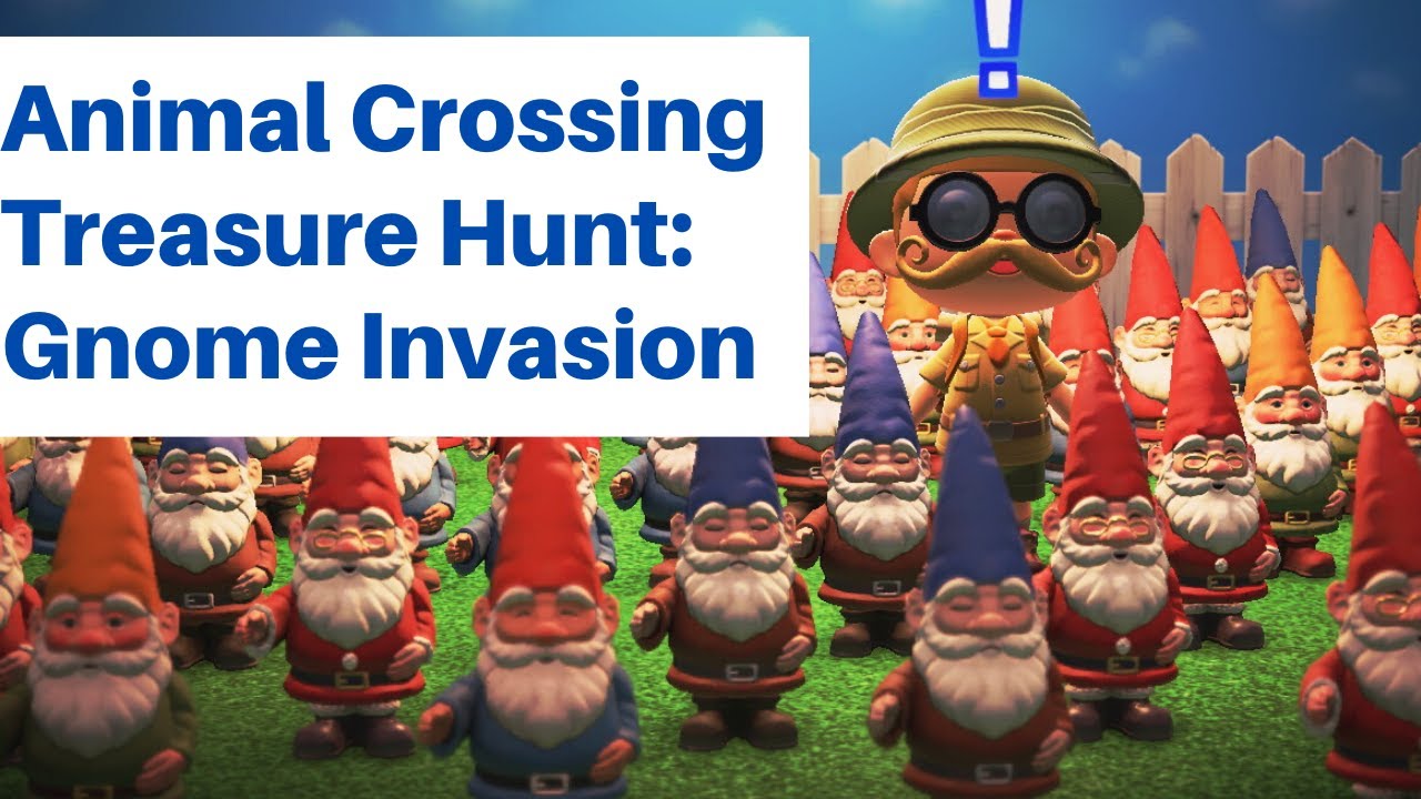 Animal Crossing New Horizons Treasure Hunt: Gnome Invasion - YouTube