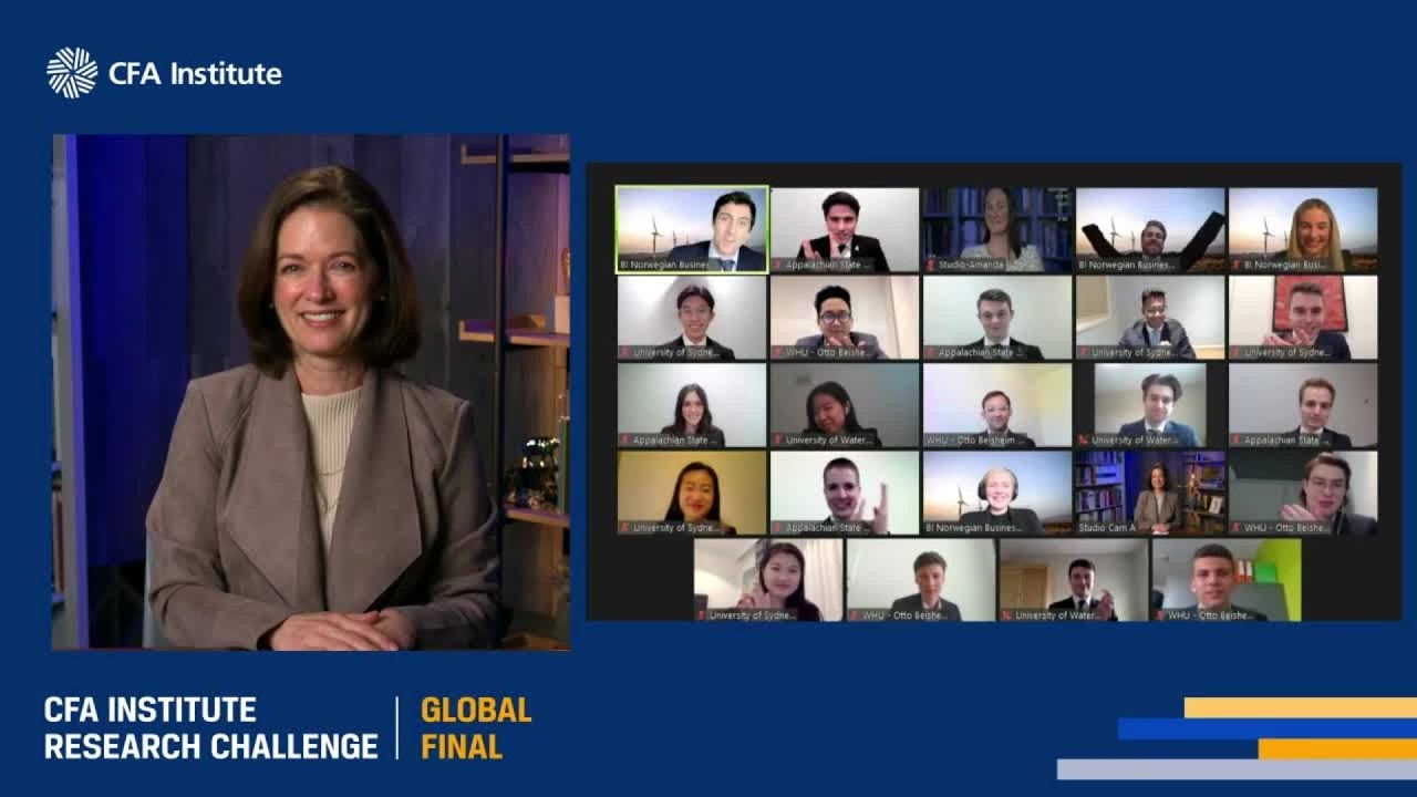 Champion Announcement - 2021 CFA Institute Research Challenge Global ...