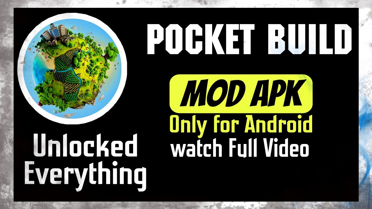 👉Pocket Build Apk Modded Version - YouTube