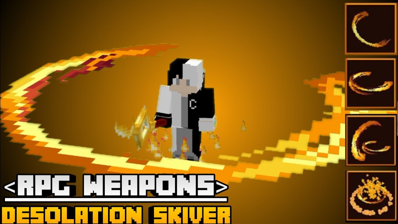 RPG Weapons Desolation Skiver Addon For Minecraft PE/Bedrock 1.20 - YouTube