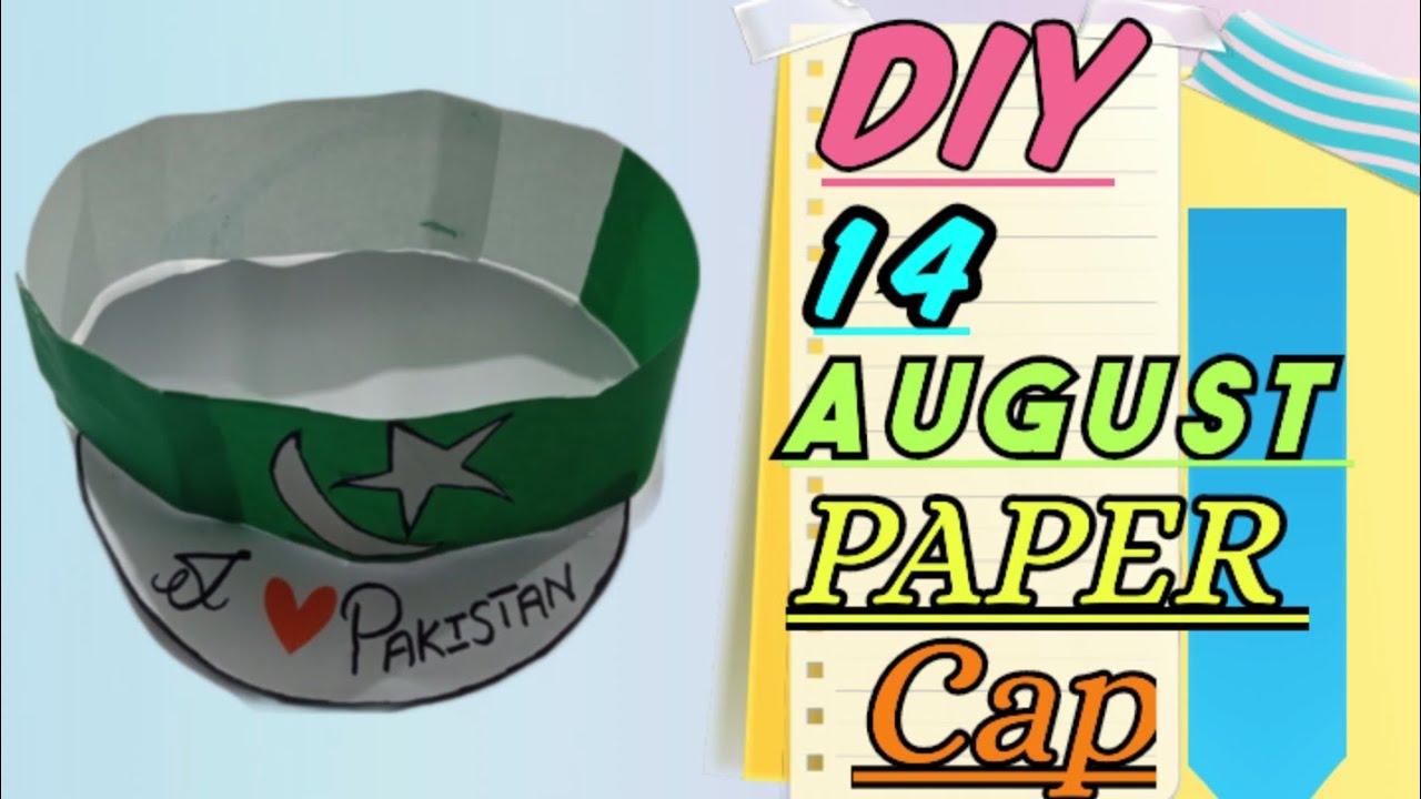 How To Make 14 August Cap | | Pakistan Day Crafts | | Independence Day ...