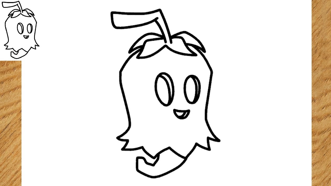 Como dibujar al chile fantasma de pvz - Ghost Pepper | plantas vs ...