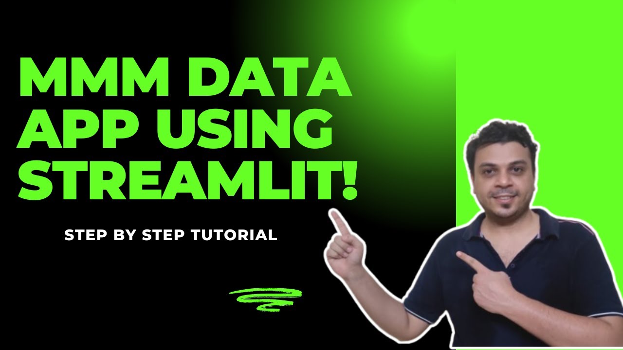 How to Make a Marketing Mix Model (MLR) Web App Using Streamlit - YouTube