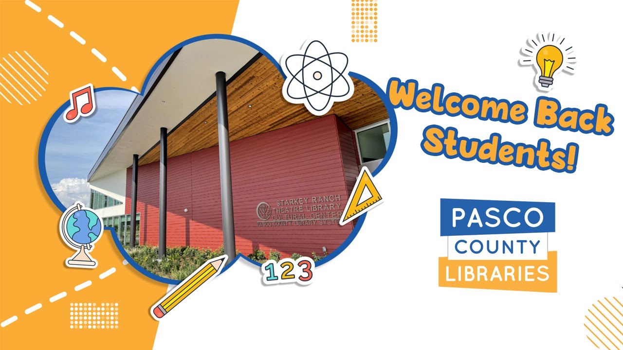 Pasco Libraries Welcomes Students Back to Starkey Ranch TLC! - YouTube