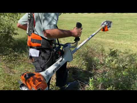 Stihl fs560 Trimmer vs. Bushes and Small Trees