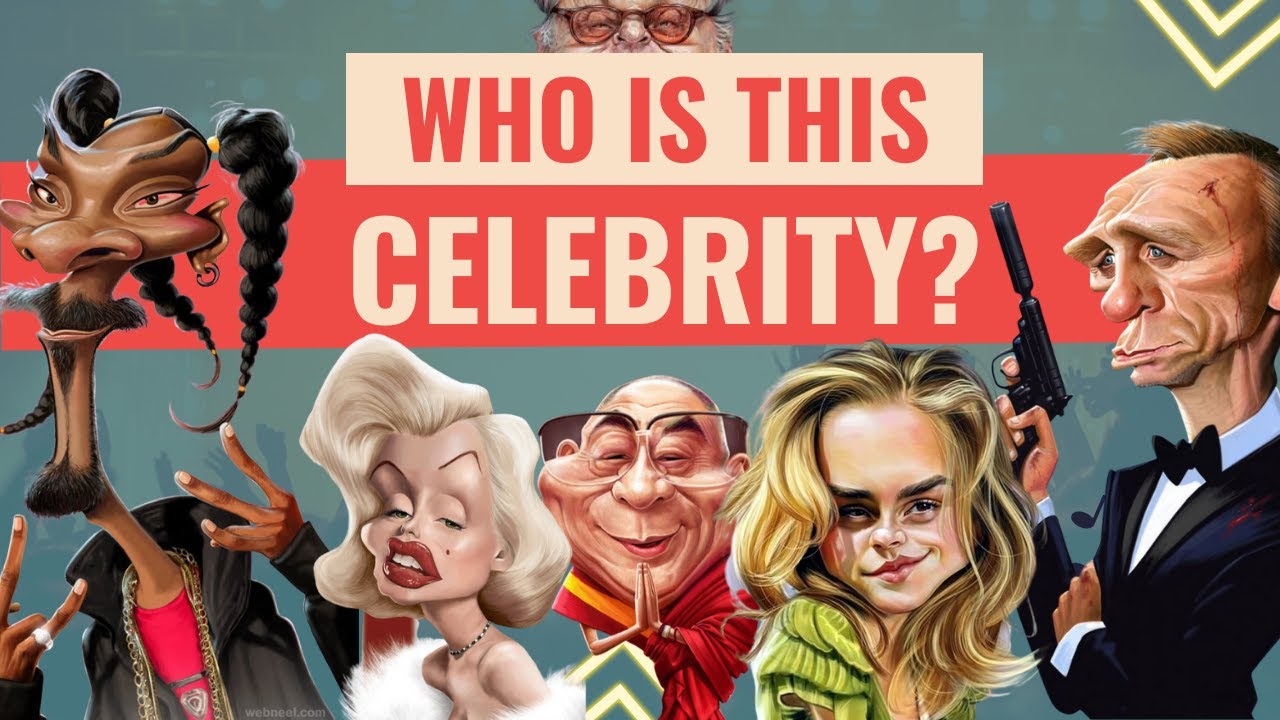 Guess the celebrity from this funny drawing in 3 seconds! | 50 ...