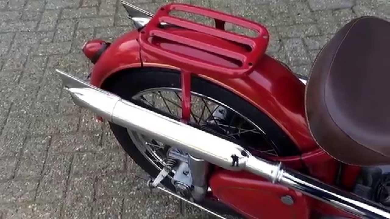 Jawa perak 350 special 1952 www.classic-motorcycles.nl - YouTube