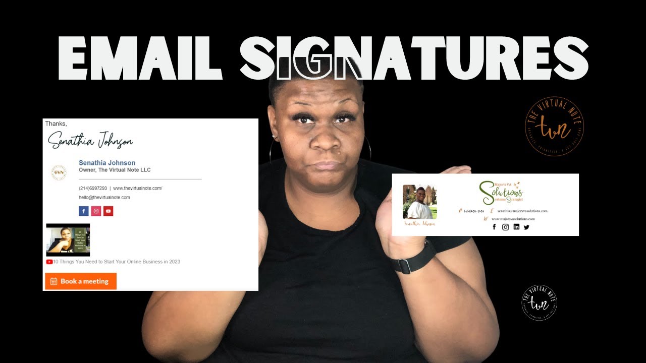 VA Life | How To Create an Easy Interactive Email Signature - YouTube