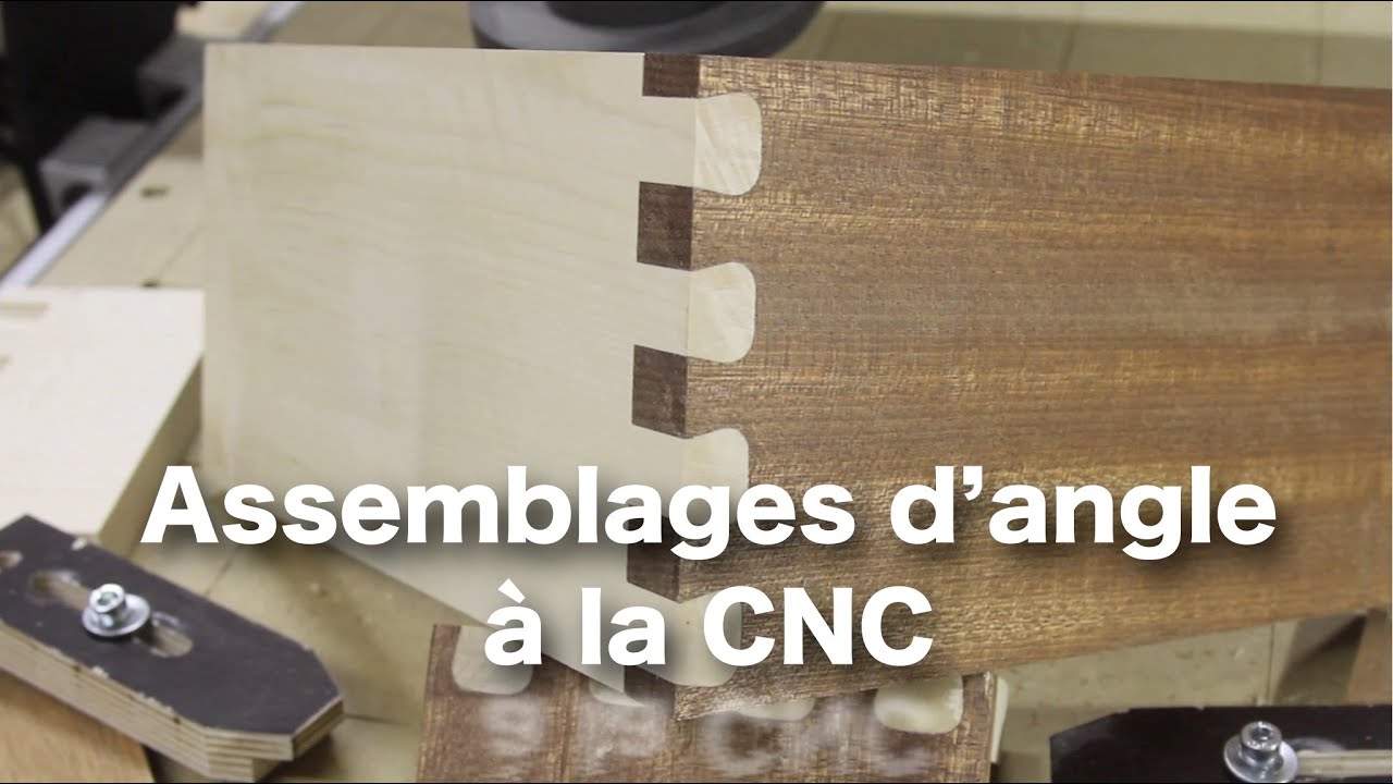 CNC et menuiserie : Assemblages d'angles (des queues d'arondes un peu ...
