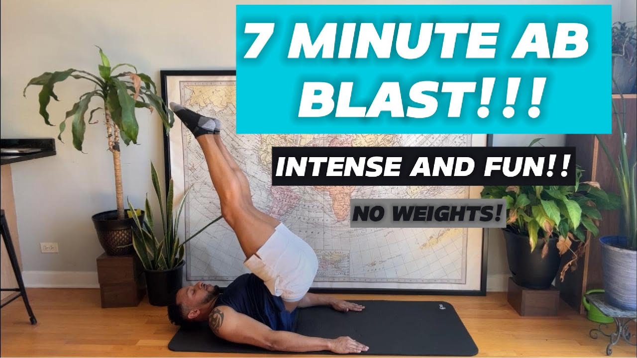 7 Minute Ab Blast (No Weights) - YouTube
