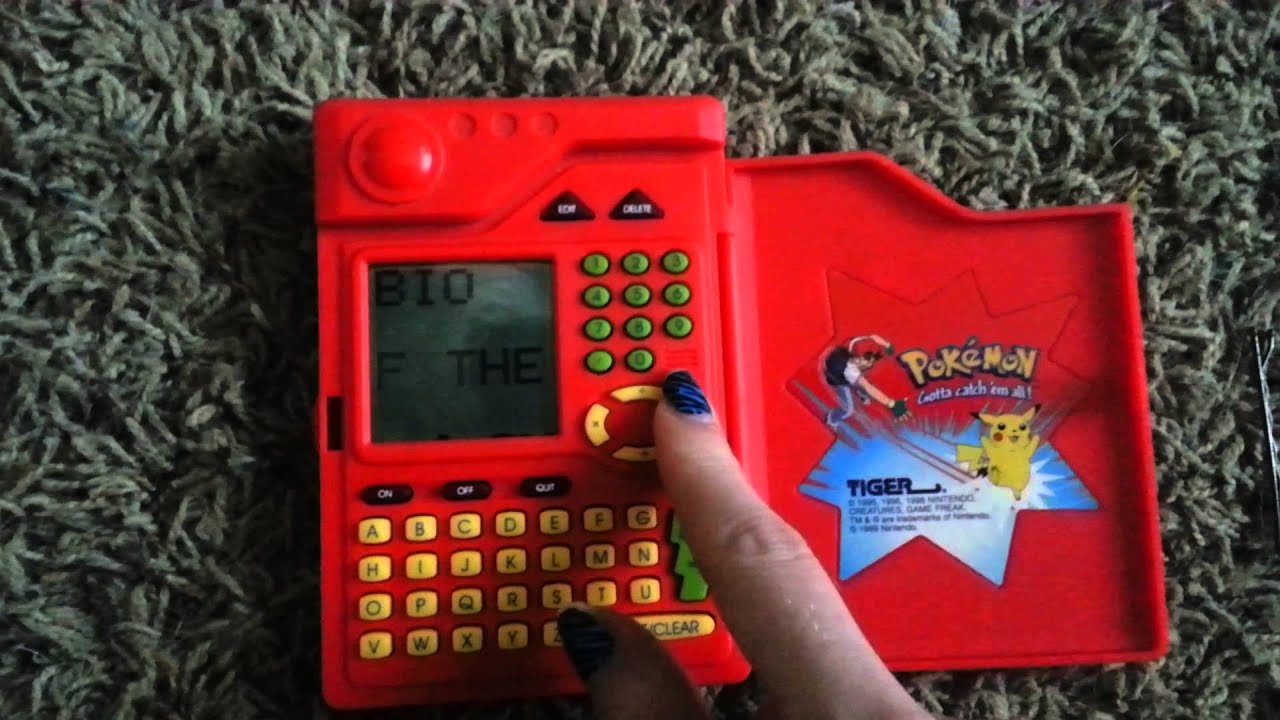 Pokemon Pokedex from 1998 - YouTube