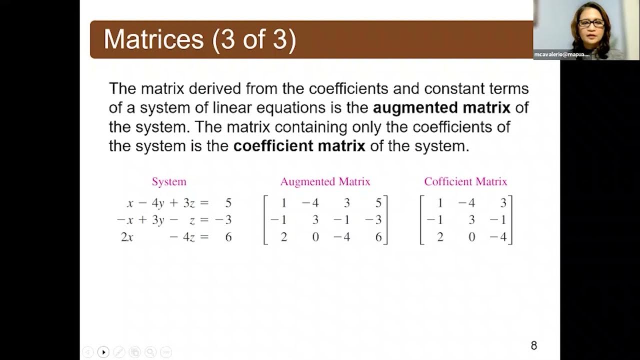 Gaussian and Gauss Jordan Elimination Part 1 - YouTube
