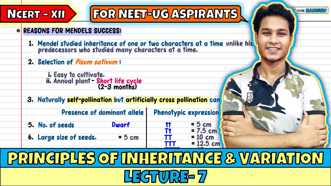 Principles of Inheritance and Variation| Lec- 7| NEET 2026 - YouTube