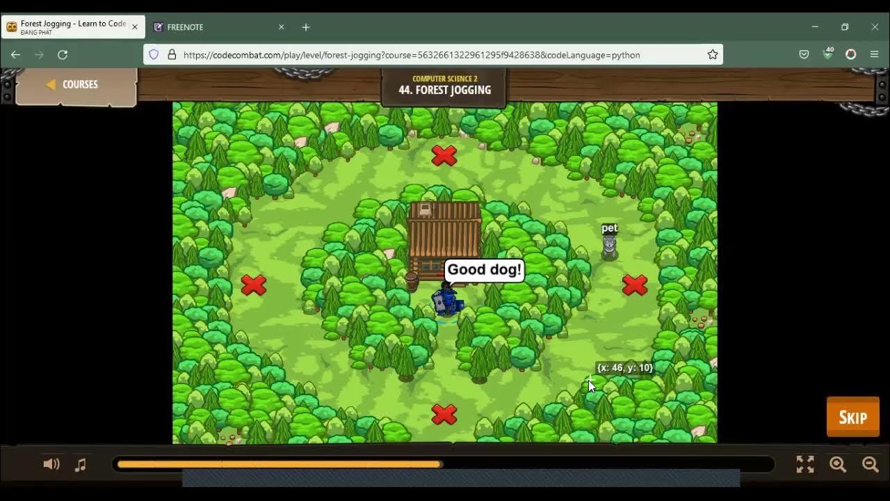 Computer Science 2 coding python (Forest Jogging) - YouTube