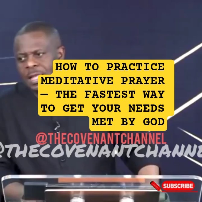 HOW TO PRACTICE MEDITATIVE PRAYER — THE FASTEST WAY TO GET YOUR NEEDS ...