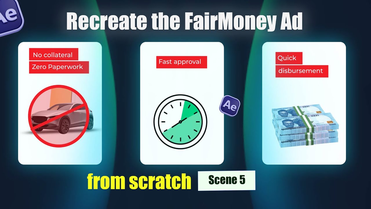 Full animated Recreated FairMoney Ad scene 5 | How to design an ...