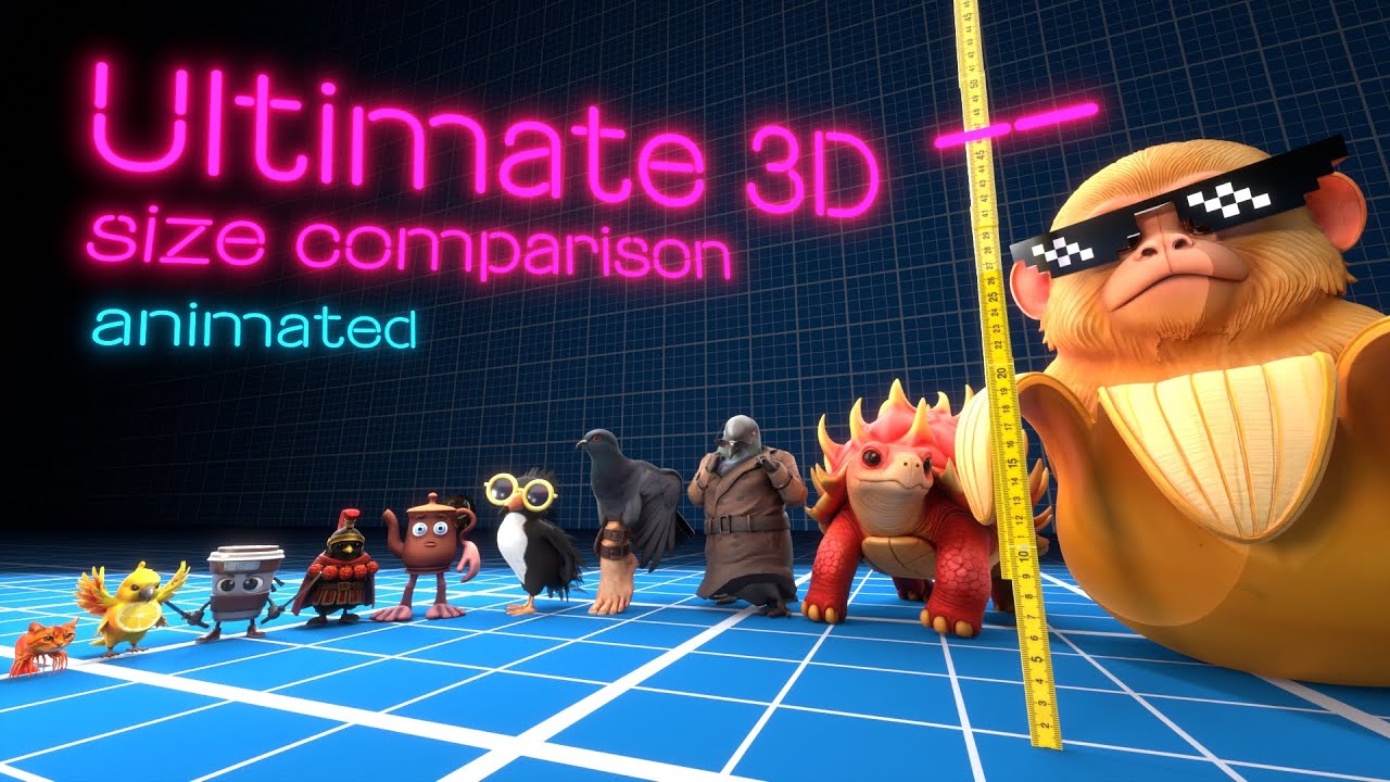 ANIMATED! Italian Brainrot Ultimate 3D Size Comparison (Part 1) - YouTube