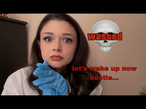 ASMR| valley girl doctor does your checkup (ur 💀)