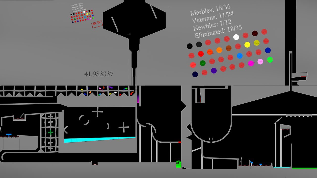 Marble Run Race 18 Color Part 2 in Algodoo - Thc Game Mobile - YouTube