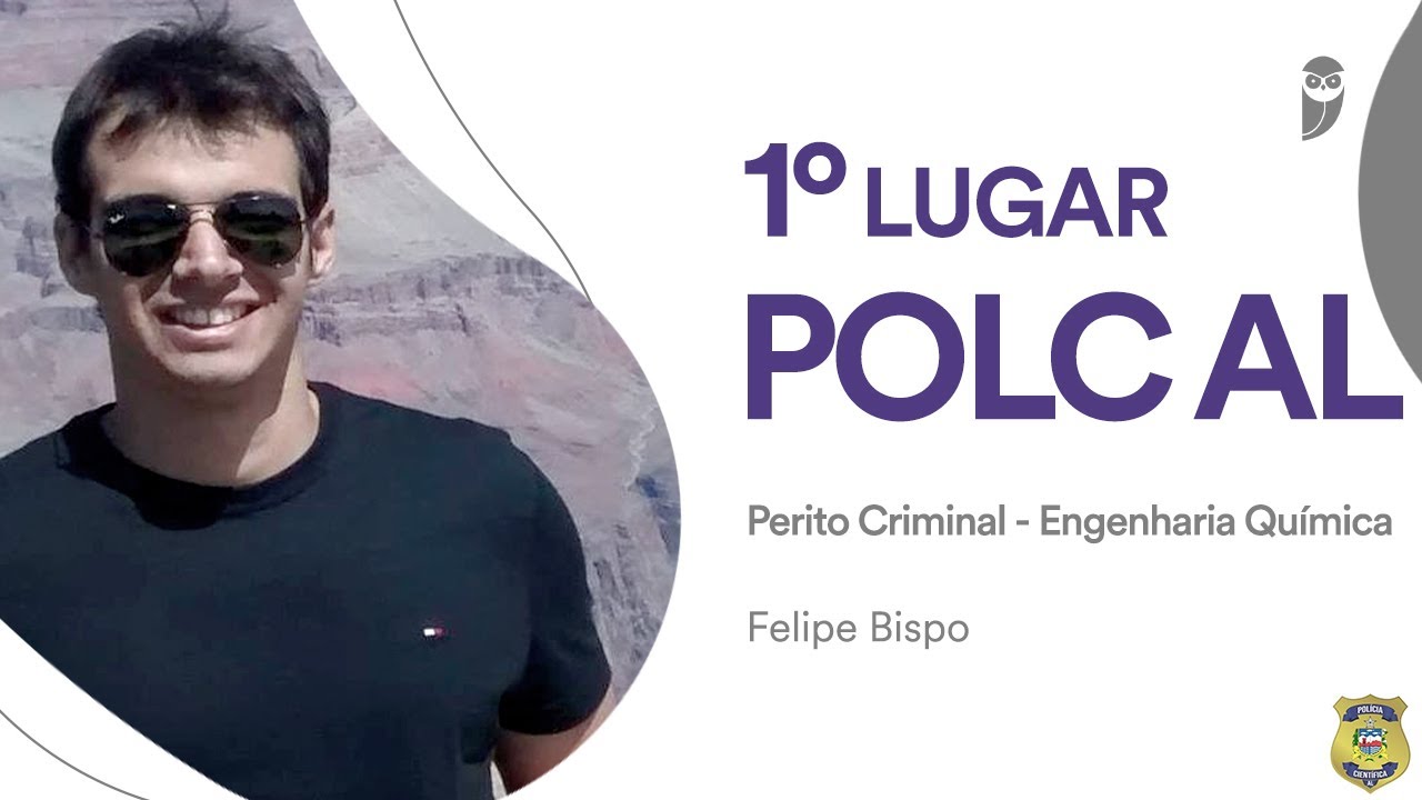 Felipe Bispo, 1° colocado na Polícia Científica de Alagoas: Perito Criminal - Engenharia Química ...