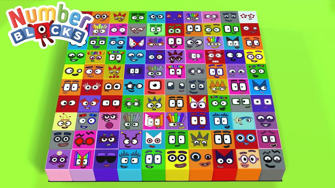 Counting Numberblocks on Box Level 4 | Learning Numbers 1 to 100 for ...