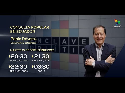 CONSULTA POPULAR EN ECUADOR: ENTREVISTA A PABLO DÁVALOS - YouTube