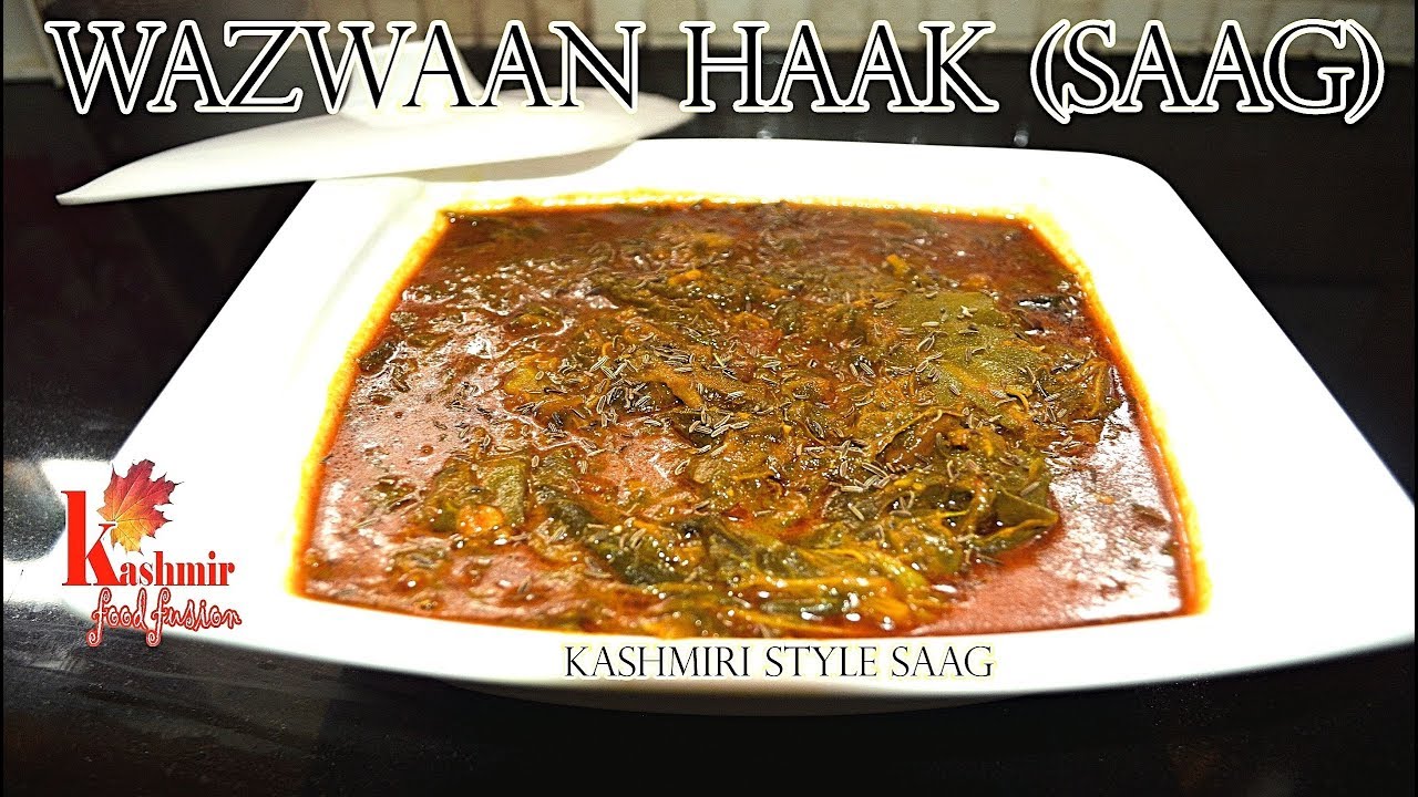 Wazwaan Haakh (Saag) || Kashmiri Style Wazwaan Haakh || Saag kashmiri ...