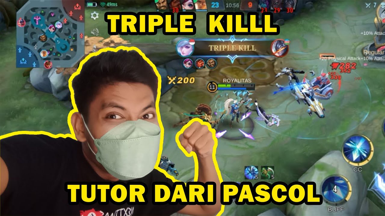 TRIPLEE KILLL GARA-GARA SERING NONTON PASCOL MAIN #mobilelegends - YouTube