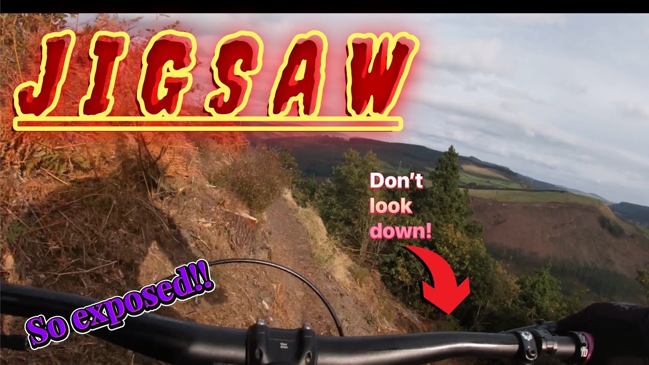 This downhill mountain bike track was so steep!! | Afan Masts | South ...