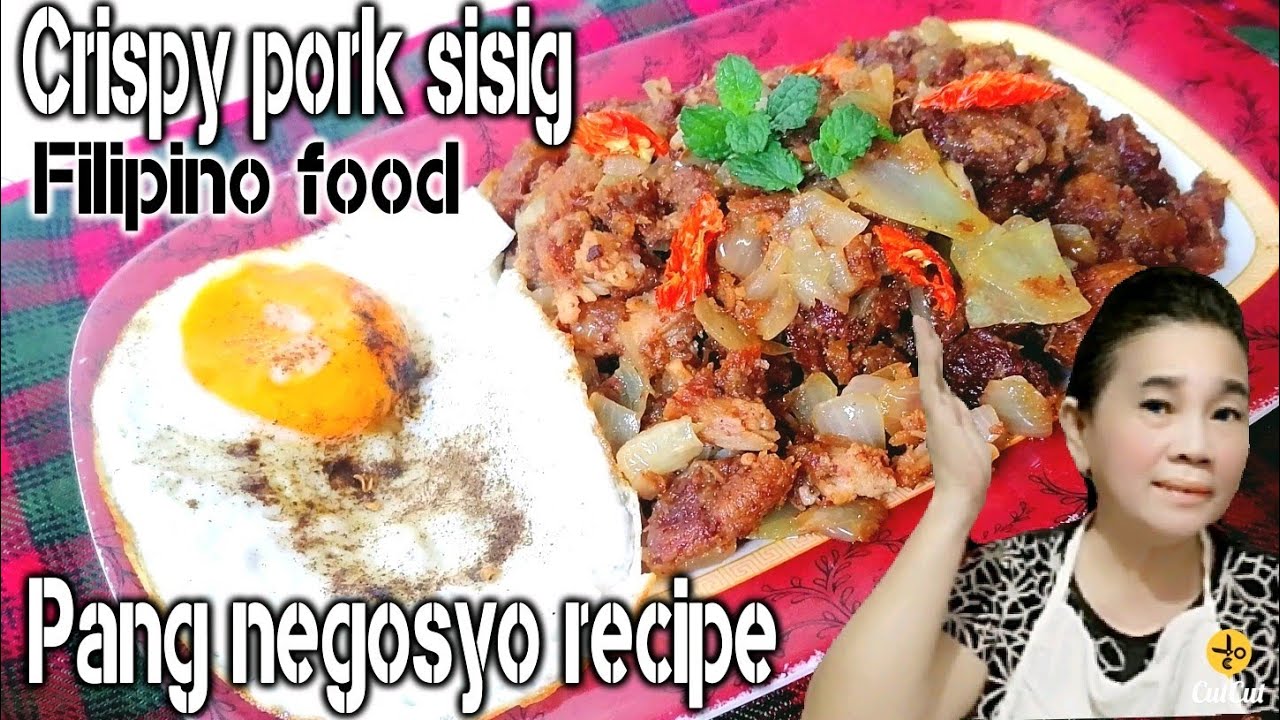 PORK SISIG RECIPE /PANG NEGOSYO recipe/FILIPINO FOOD - YouTube