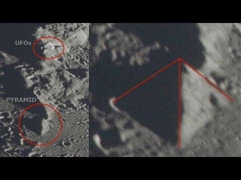 Large UFO Seen Above the Moon’s Surface Near Pyramid Shape! NASA Moon ...