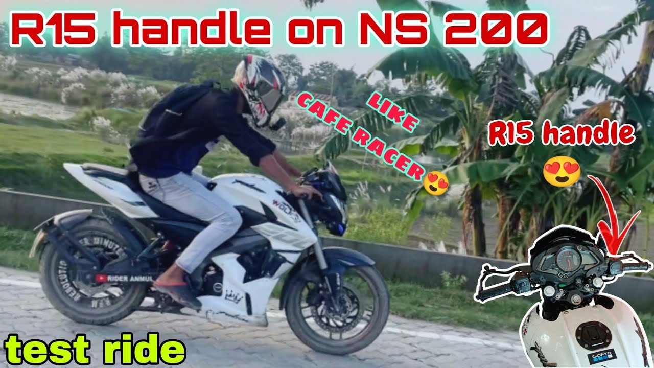 ns 200 handle modified r15 handle on ns 200😍 first time in youtube ...