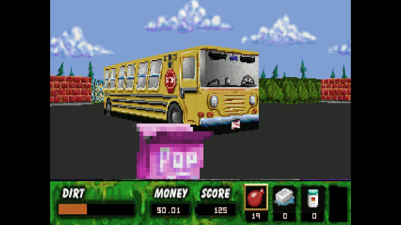 H.U.R.L. / Slob Zone 3D / Blob Schlammschlacht 3D (DOSBox) - Level 01 ...