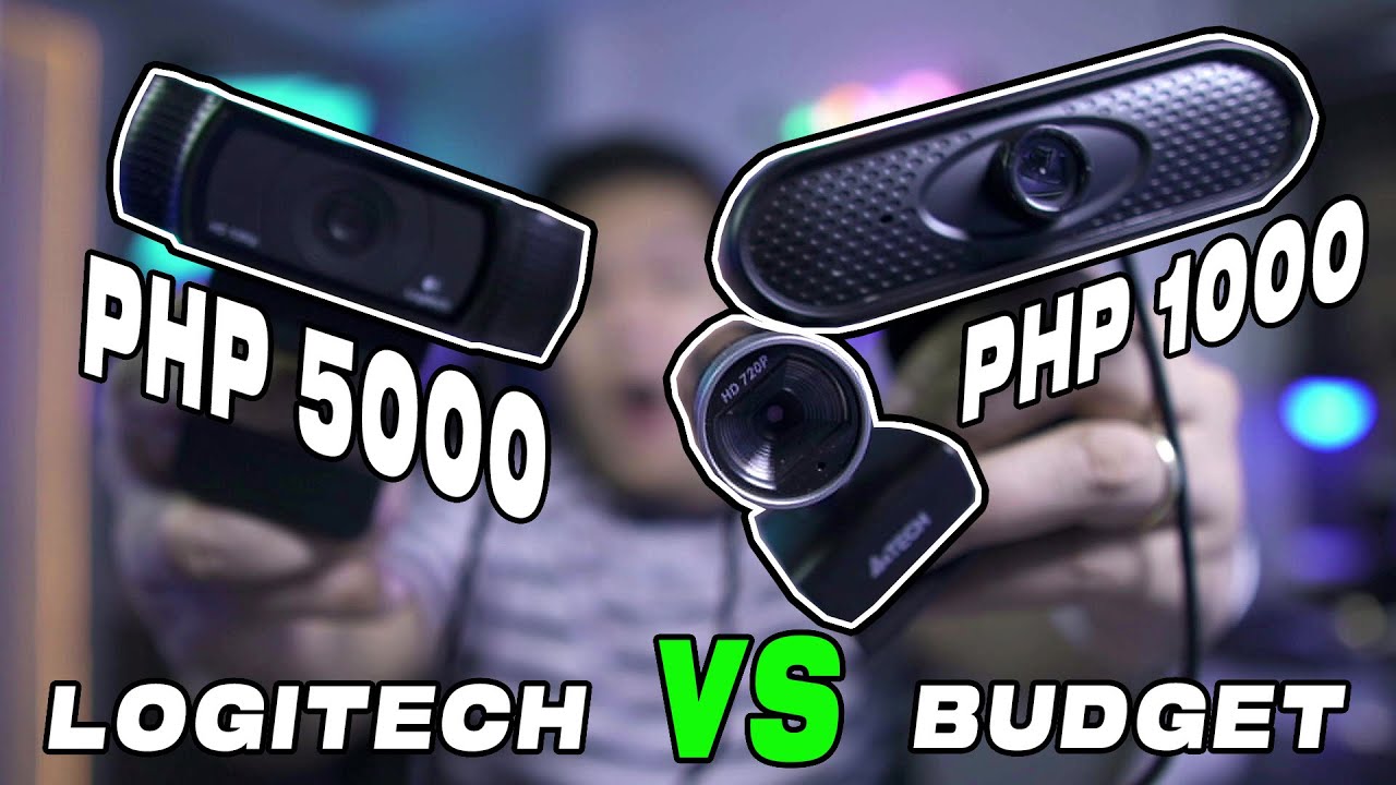 PHP 5000 Webcam Vs PHP1000 Budget Webcam - YouTube
