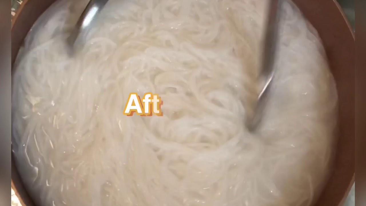 How to boil vermicelli, 如何快速而美味地煮米粉 cach luoc bun kho y nhu bun tuoi ...