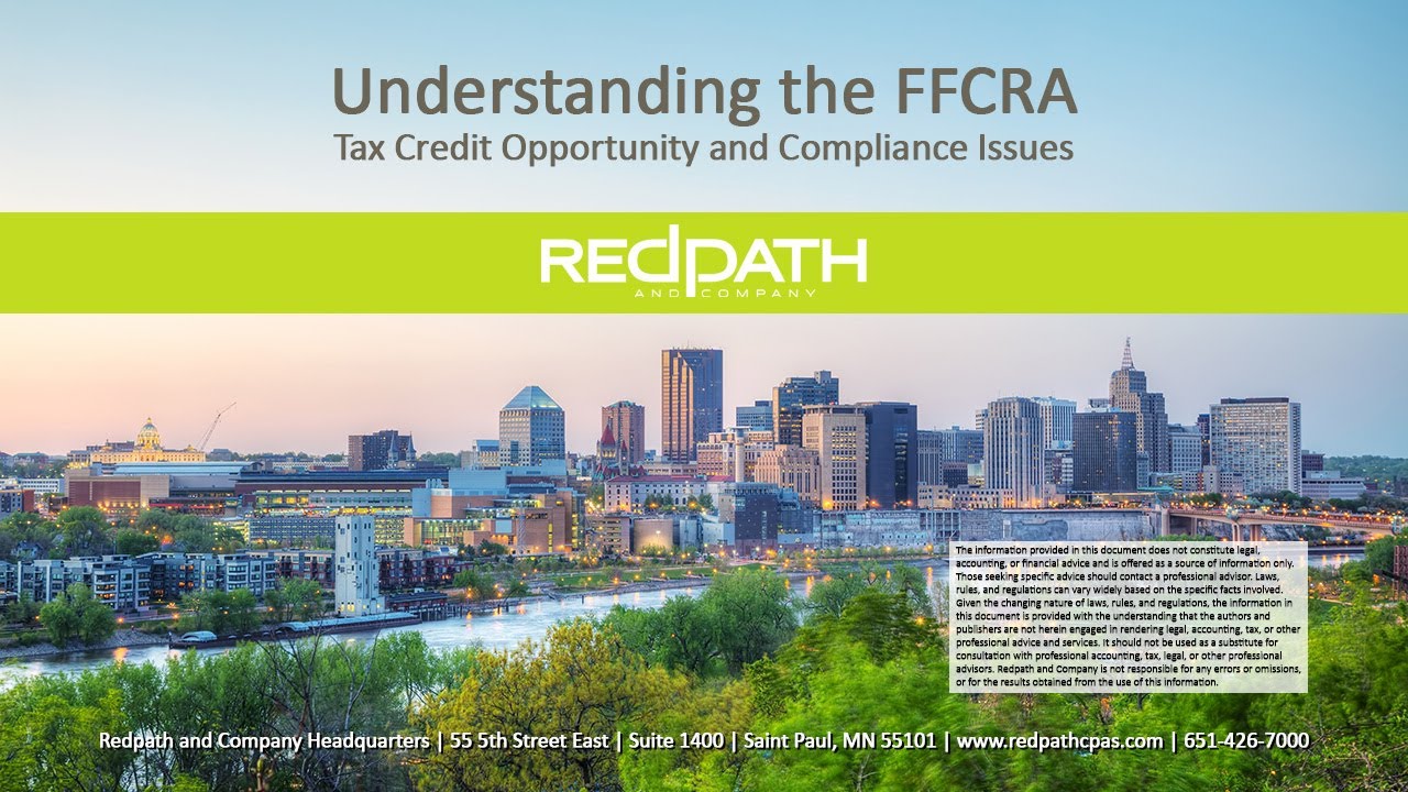 Redpath and Company - Understanding the FFCRA - Tax Credit Opportunity ...
