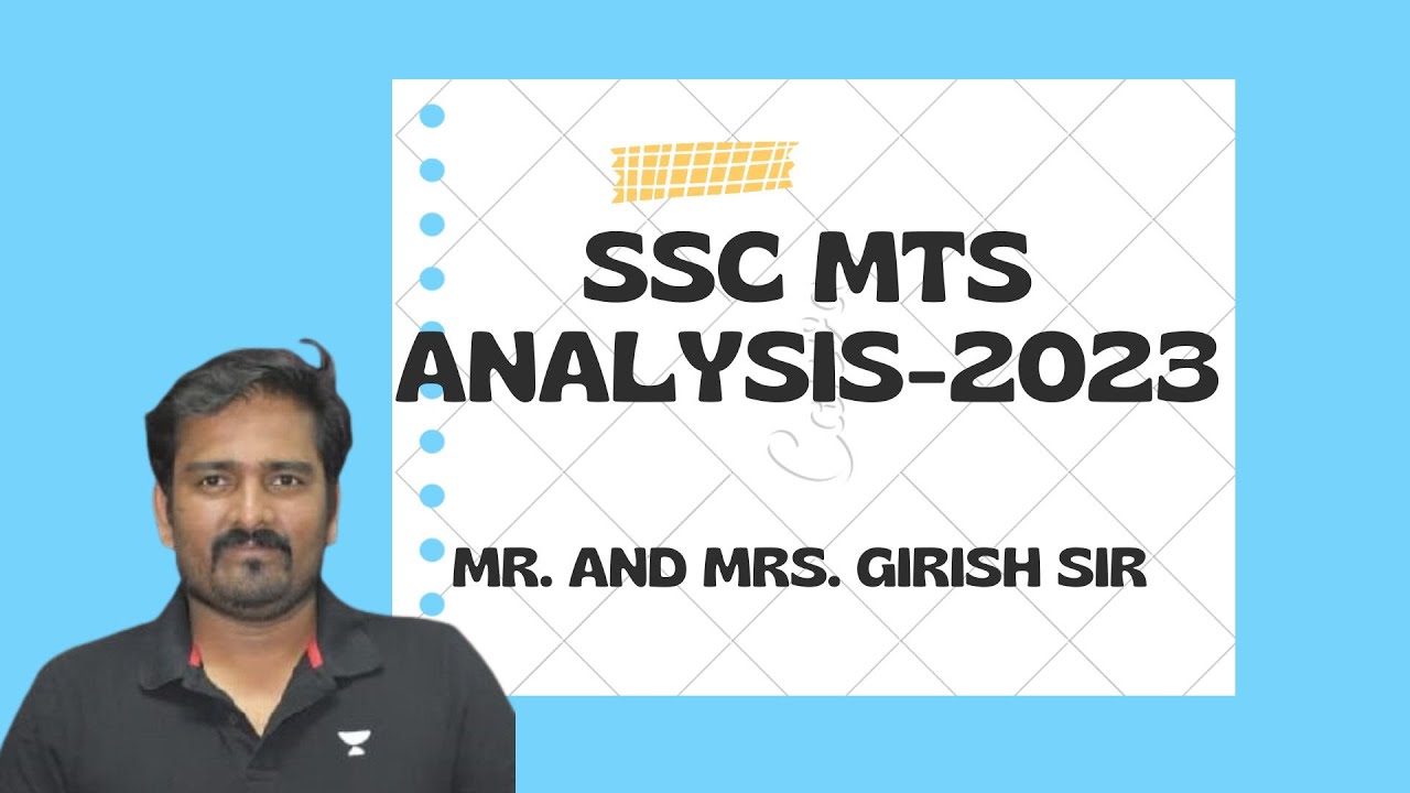 SSC MTS ANALYSIS 2023 | By Mr. and Mrs. Girish Sir - YouTube