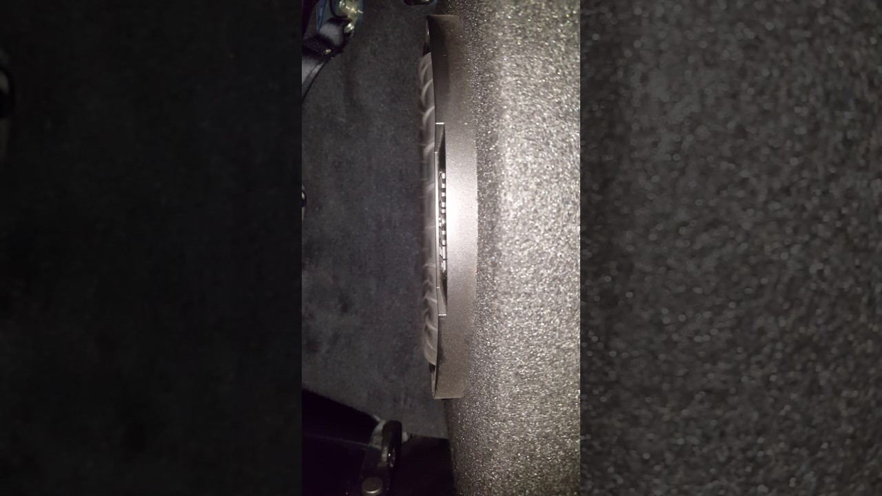 10 inch Kicker Comp RT shallow mount sub in my 2016 Tacoma. - YouTube
