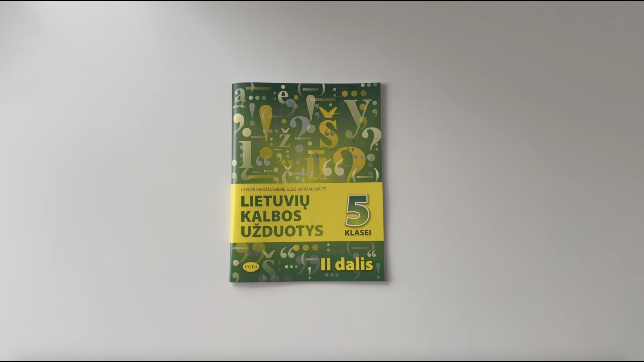 Lietuvių kalbos užduotys 5 klasei. II dalis - YouTube